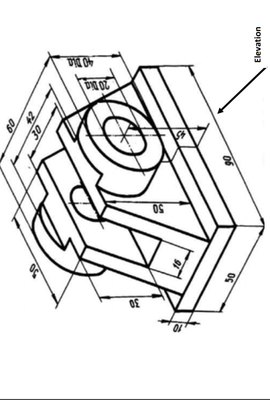 Solved For the following isometric Draw the three views | Chegg.com