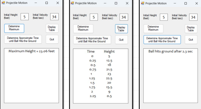 Solved Projectile Motion Write a program to provide | Chegg.com