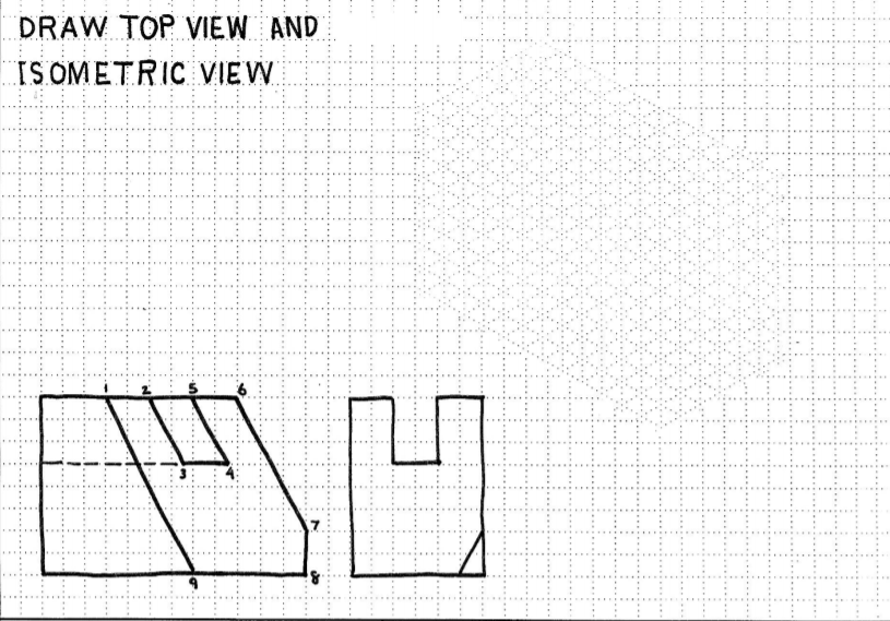 Solved DRAW TOP VIEW AND ISOMETRIC VIEW Hu | Chegg.com