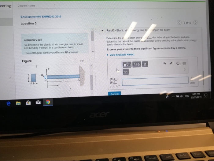 Solved ENME202 Stress, Strain and Deformation of Machine | Chegg.com