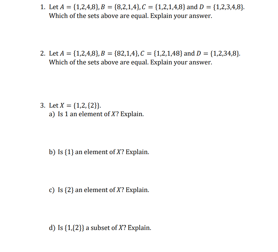 Solved Proof, Set Theory and Logic – Section 3.2 Elements | Chegg.com