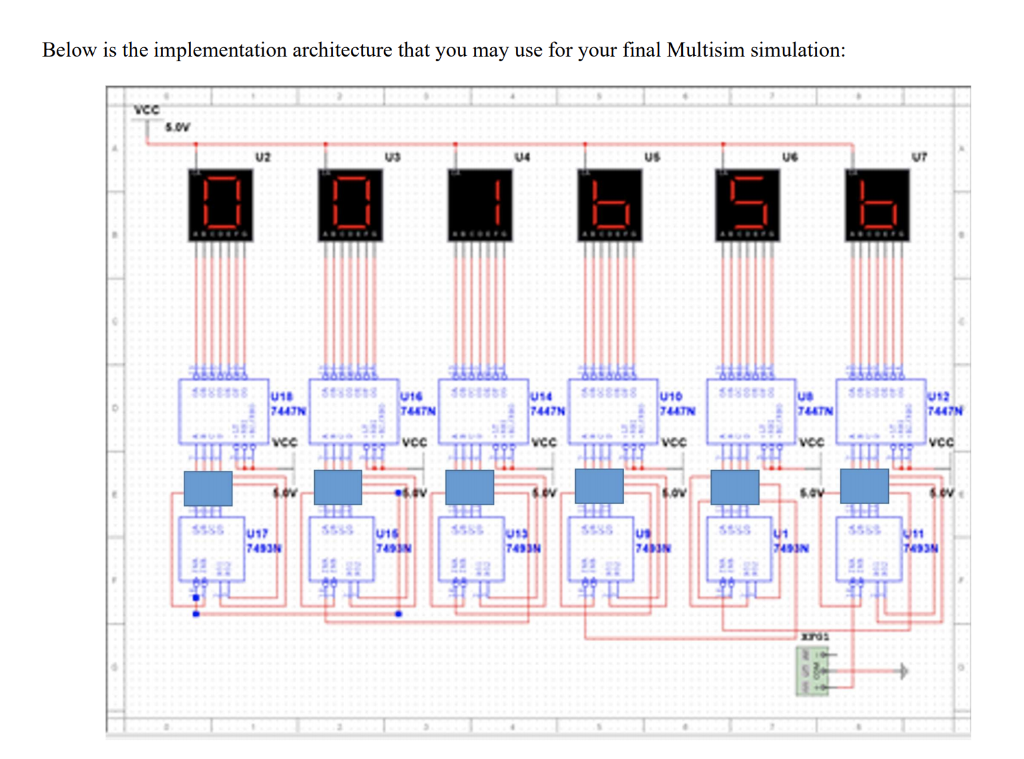 Hello. I will provide a multisim circuit drawing of | Chegg.com