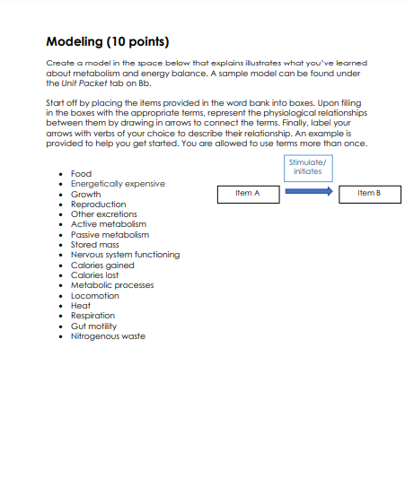 Solved Modeling (10 points) Create a model in the space | Chegg.com
