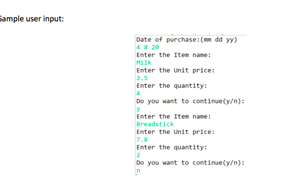 Solved Design and implement an application for a cashier to | Chegg.com