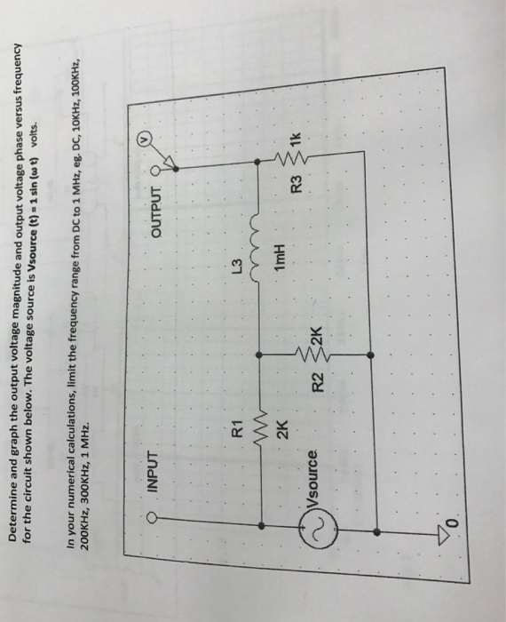 Solved Determine And Graph The Output Voltage Magnitude And