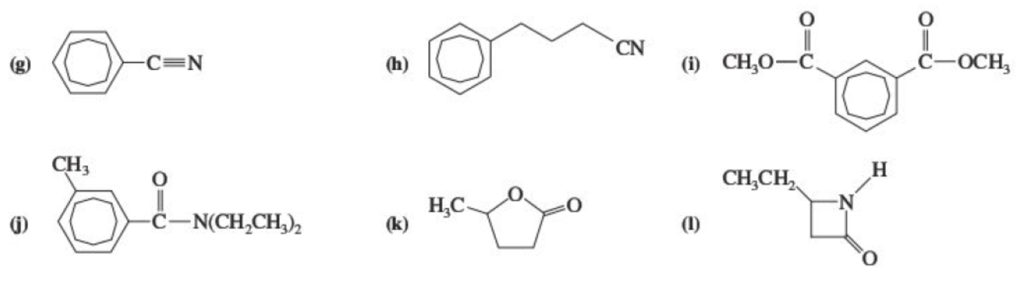 Solved o CN CEN (h) (1) CHO-C. C-OCH CH, Н CH,CH, HC N (1) | Chegg.com