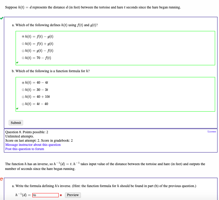 Solved Example 2: The Tortoise and the Hare Consider the | Chegg.com