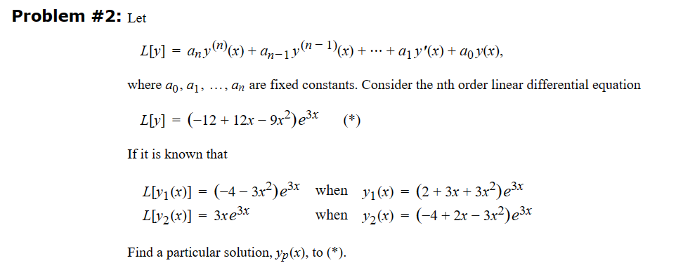 Solved Problem \#2: Let | Chegg.com