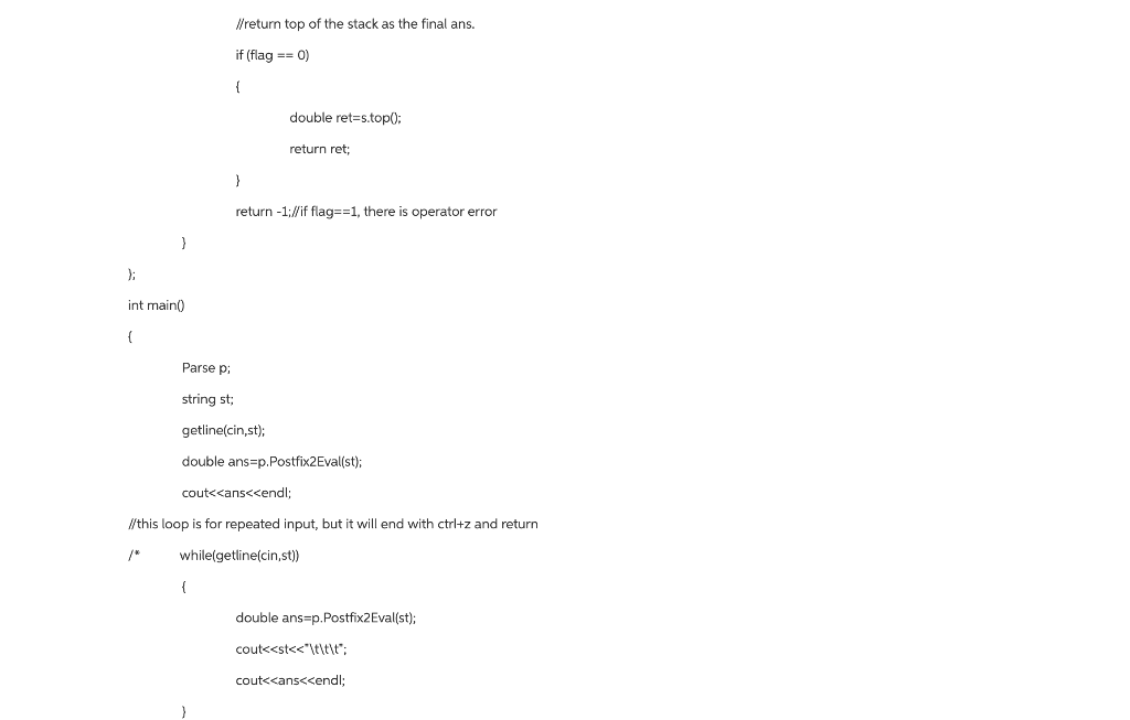 Solved #include #include using namespace std; class Parse { | Chegg.com