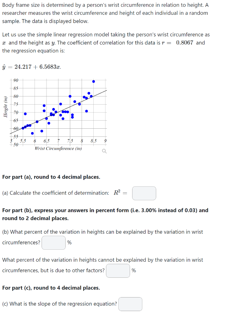 Solved Body frame size is determined by a person's wrist | Chegg.com