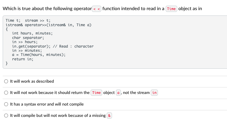 Solved Which is true about the following operator