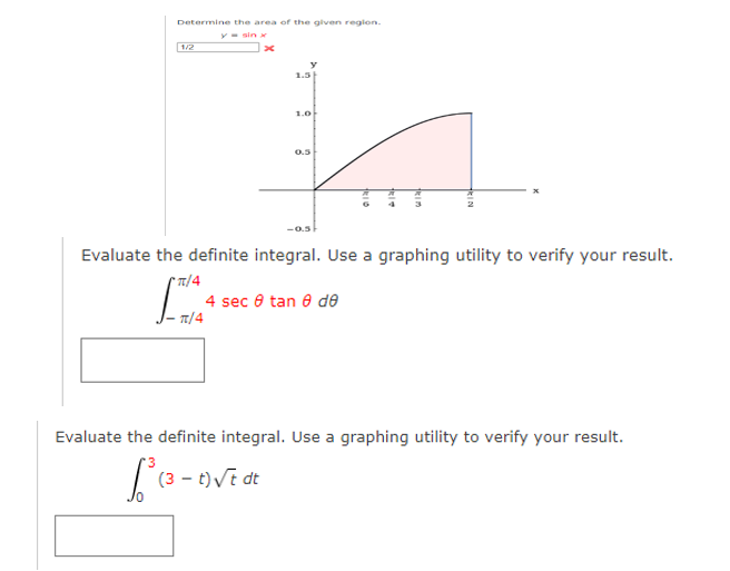 Solved Evaluate the definite integral. Use a graphing | Chegg.com