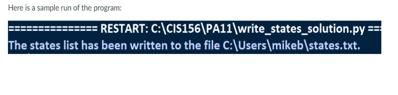 Solved Write A Python Program That Iterates Through This 