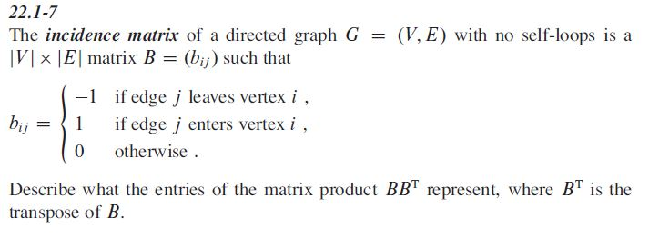 2. Problem 22. 1-7- Incidence matrix of a graph. | Chegg.com
