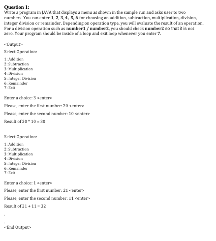 Solved solve for beginner level java Question 1:Write a | Chegg.com