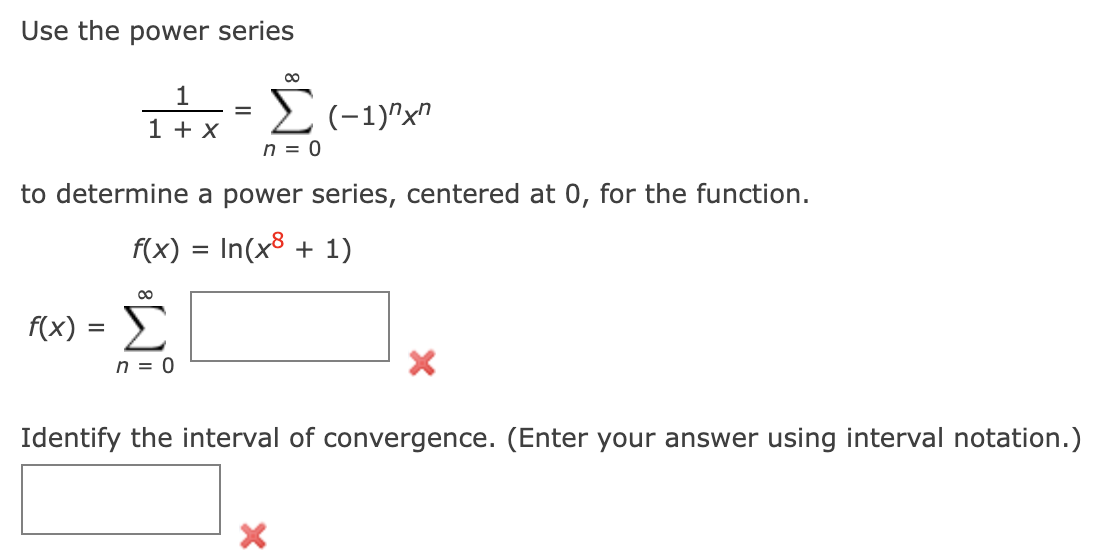 Solved Use the power series \\[ | Chegg.com