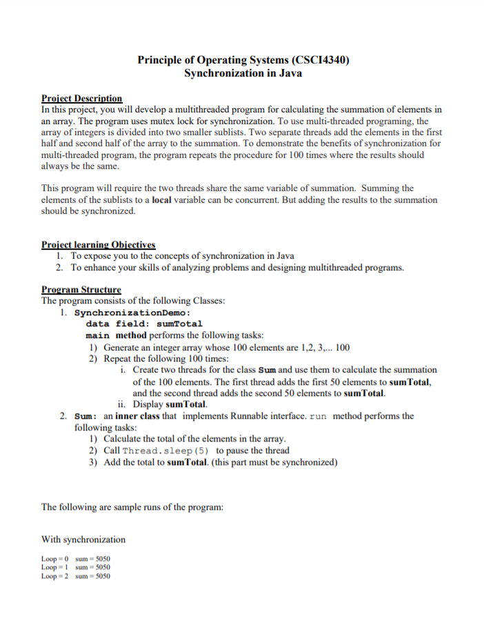 Solved Principle of Operating Systems (CSC14340) | Chegg.com