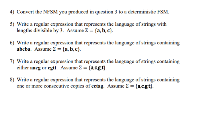 Solved 1 Convert The Following Nfsm With E Transitions To