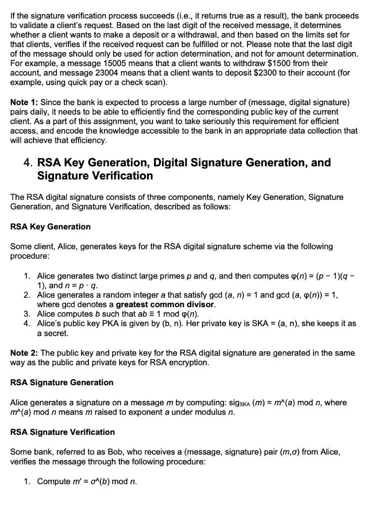 The problem: Online Banking and RSA Digital | Chegg.com