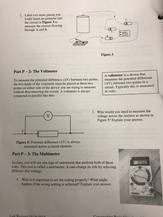 Solved Label two more places you could insert an ammeter | Chegg.com