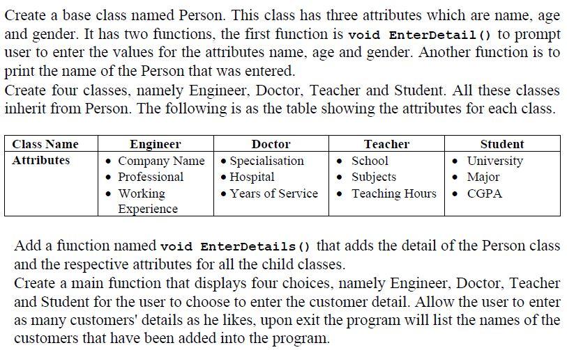 Solved Hi Using Java plz, Develop a Customer Registration | Chegg.com