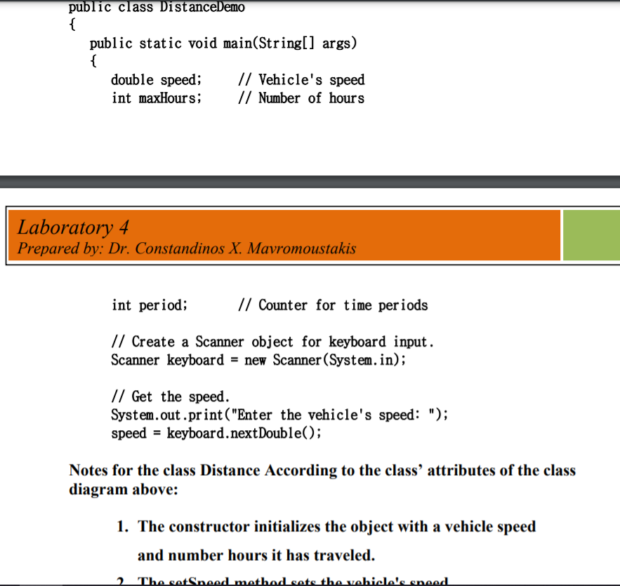 Solved Create a class Distance which has the following | Chegg.com