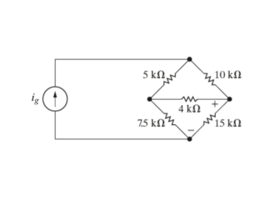 Solved The voltage across the 15 kΩ resistor in the circuit | Chegg.com