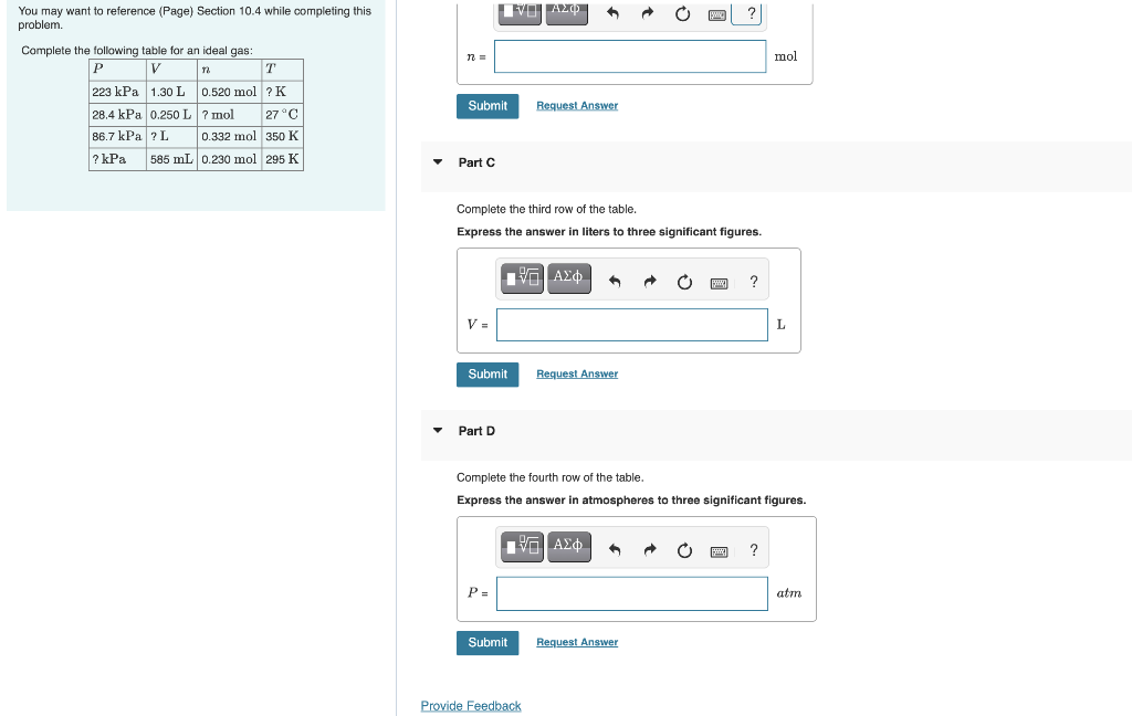 Solved RE Part A You may want to reference (Page) Section | Chegg.com