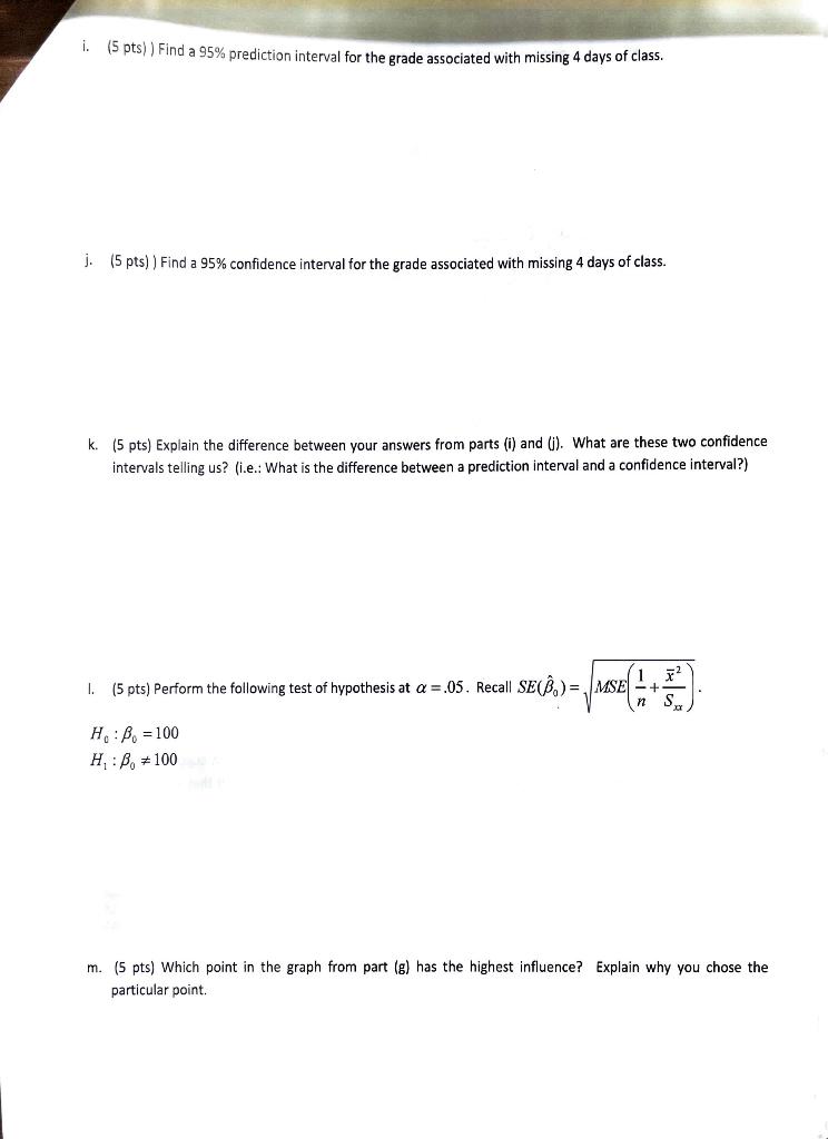 Solved 1. The data below were obtained in a study on the | Chegg.com