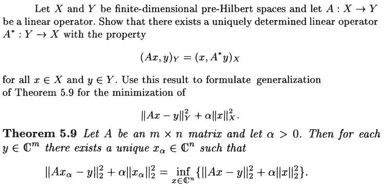 Solved Let X and Y be finite-dimensional pre-Hilbert spaces | Chegg.com