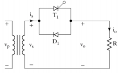 Solved One-phase half-wave AC voltage controller with ohmic | Chegg.com