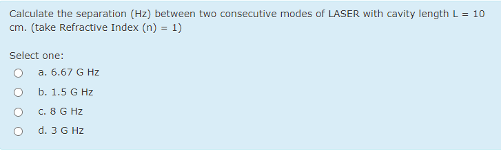 Solved Calculate the separation (Hz) between two consecutive | Chegg.com