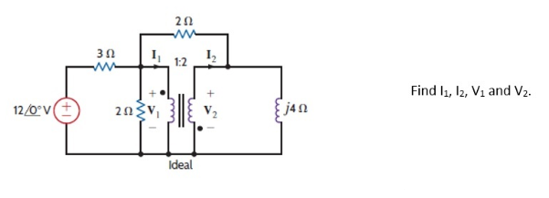 Solved Find I1,I2,V1 and V2. | Chegg.com
