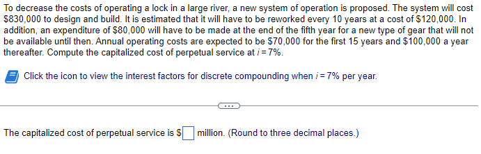 Solved To decrease the costs of operating a lock in a large | Chegg.com