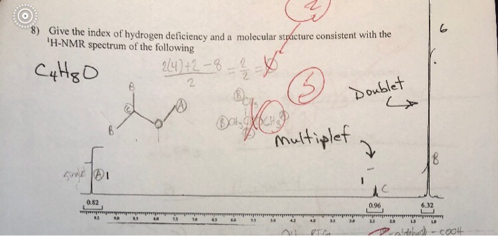 Solved 6) Indicate with letters the equivalent hydrogens in | Chegg.com
