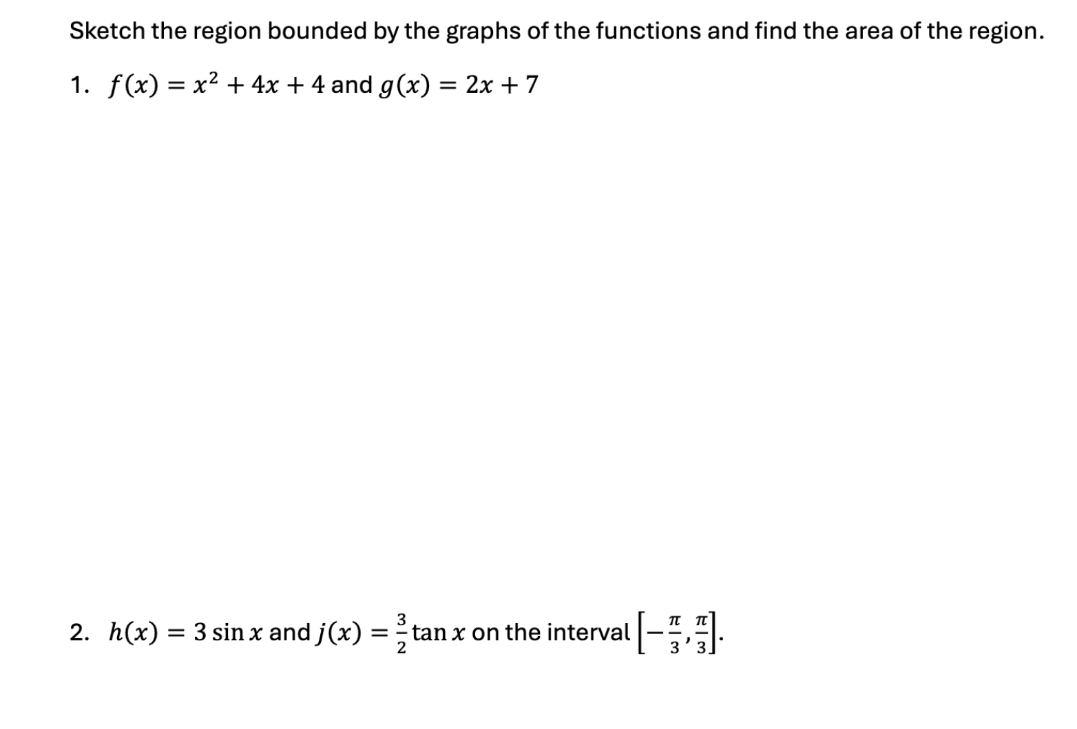 Solved Sketch the region bounded by the graphs of the | Chegg.com