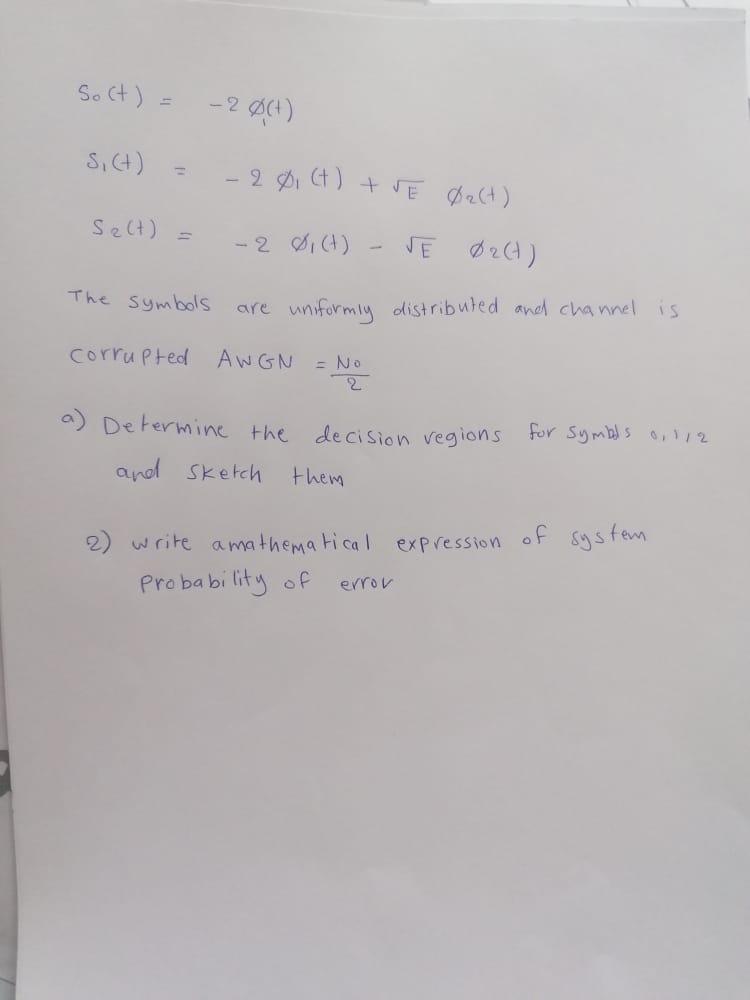 Solved So ct ) = - 2 - 2 0(1) S, (+) - 2 Ø (t) + VE 02(+) VE | Chegg.com