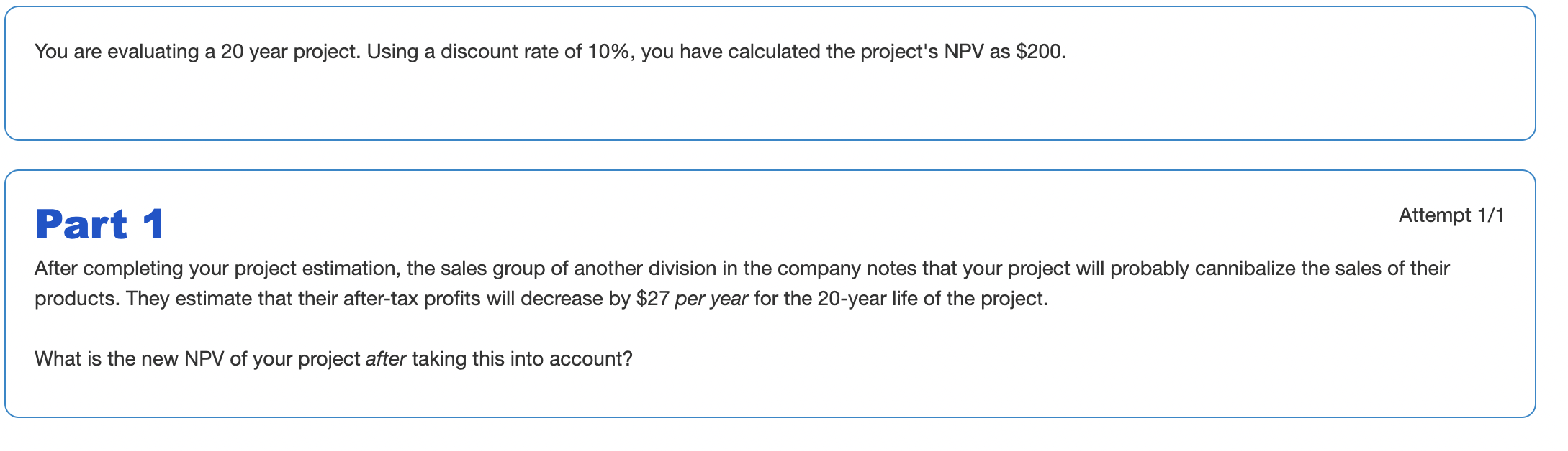 Solved You are evaluating a 20 year project. Using a | Chegg.com