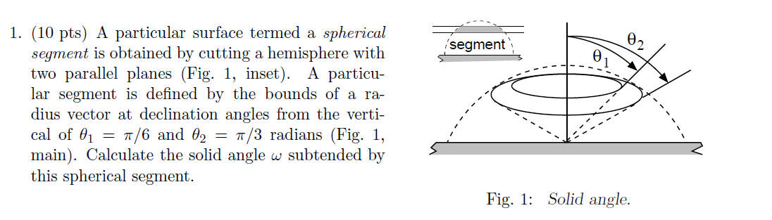 Solved segment 1. (10 pts) A particular surface termed a | Chegg.com