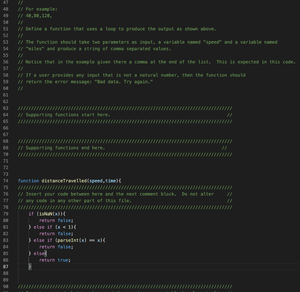 On your own 5. Complete the distance Travelled () | Chegg.com