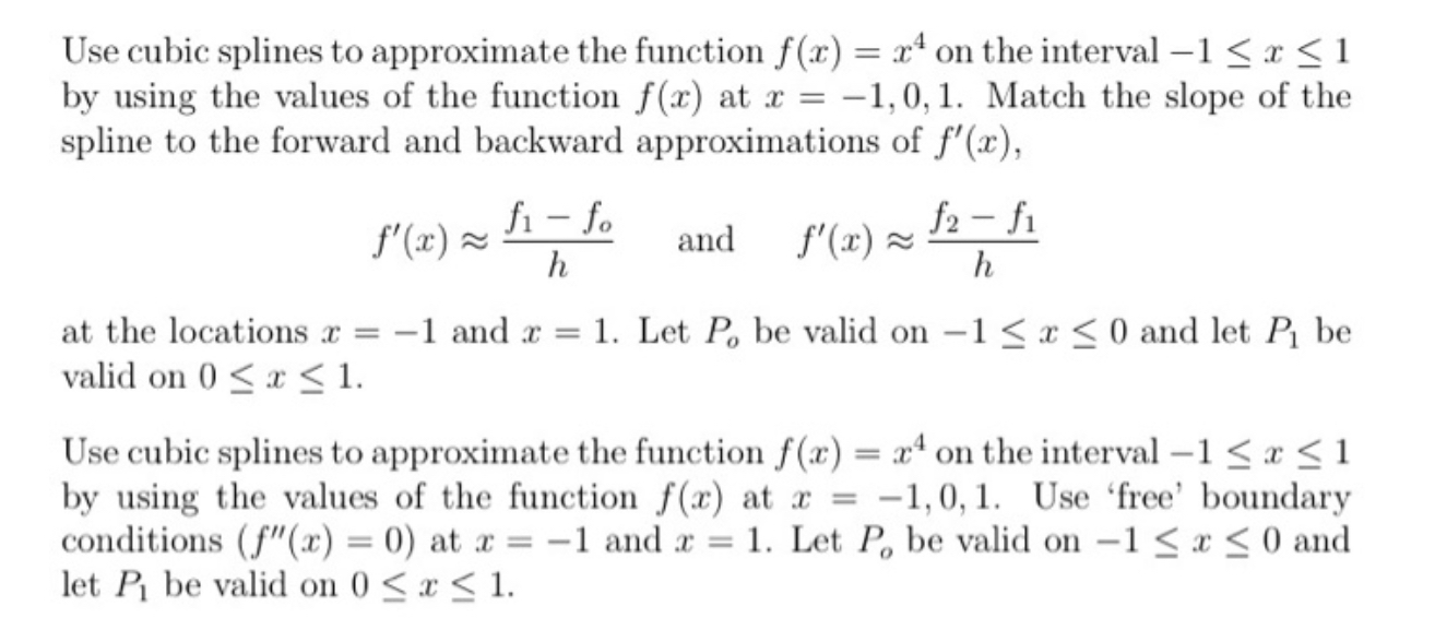 Use cubic splines to approximate the function f(0) = | Chegg.com