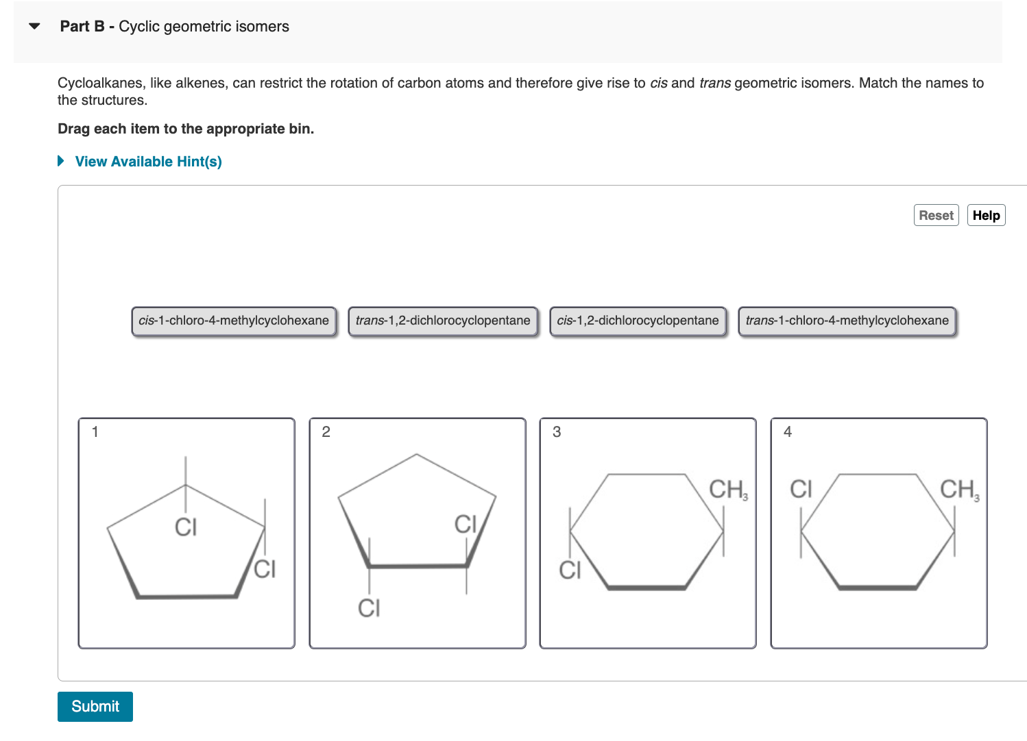 Solved Cycloalkanes, like alkenes, can restrict the rotation | Chegg.com