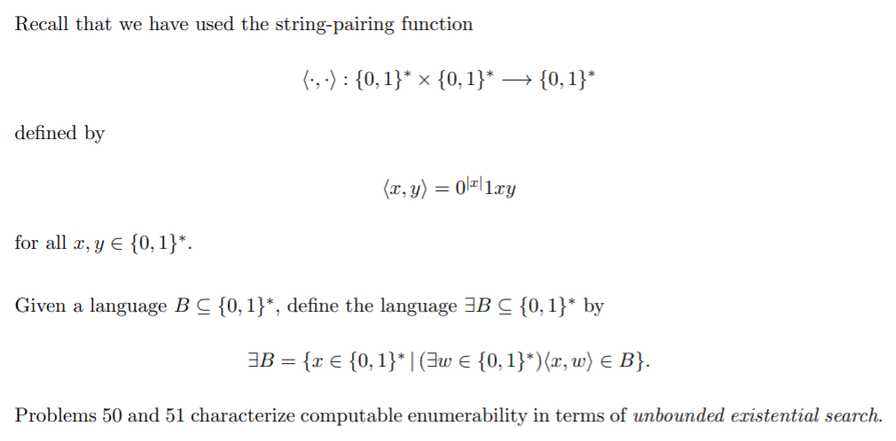 Recall that we have used the string-pairing function | Chegg.com