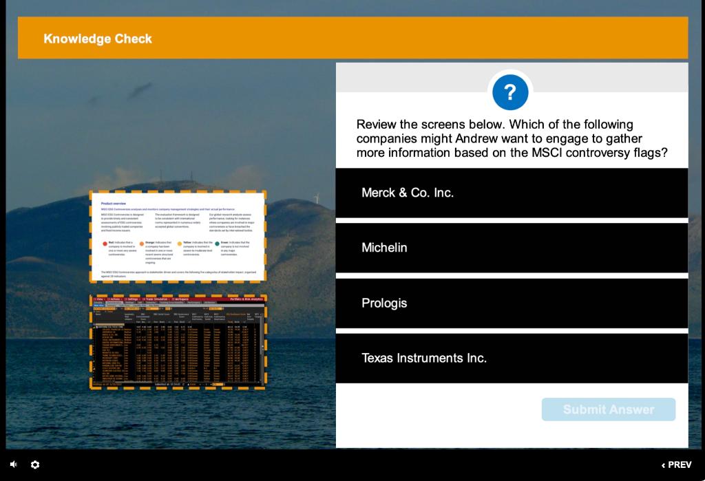 Knowledge Check Review the screens below. Which of | Chegg.com