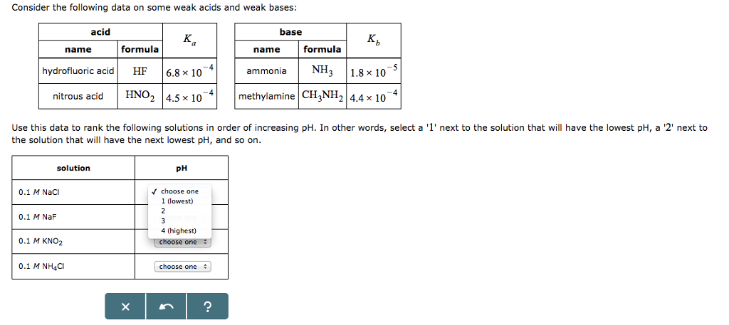 Solved Use This Data To Rank The Following Solutions In Chegg solved-use-this-data-to-rank-the-following-solutions-in-chegg