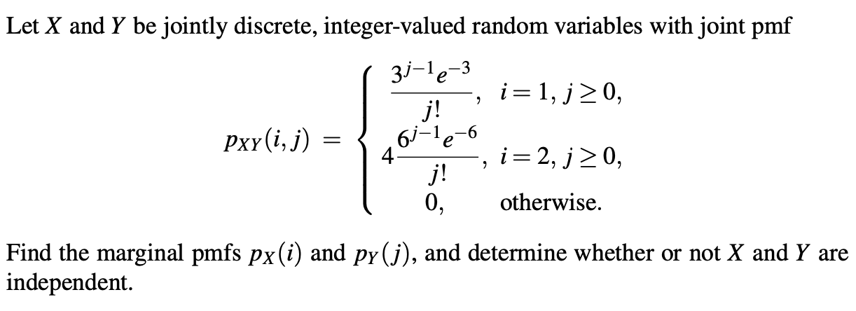 Solved Let X and Y be jointly discrete, integer-valued | Chegg.com