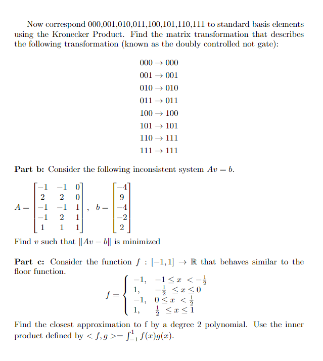 Solved Question 2C: Part a: Recall that we let 0-0 1-0 Now | Chegg.com