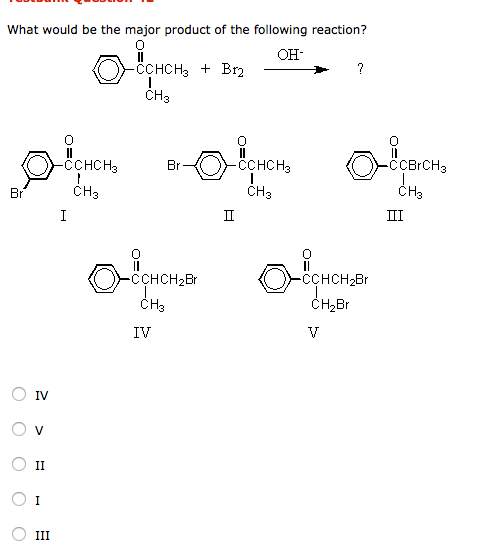 Solved What would be the major product of the following | Chegg.com