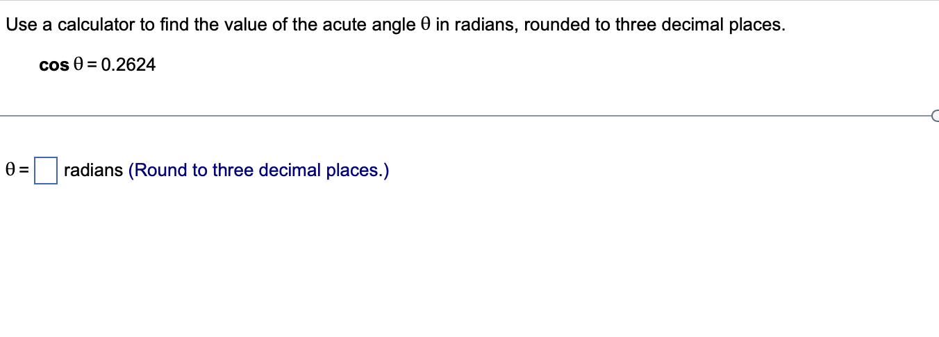 Solved Use A Calculator To Find The Value Of The Acute Angle