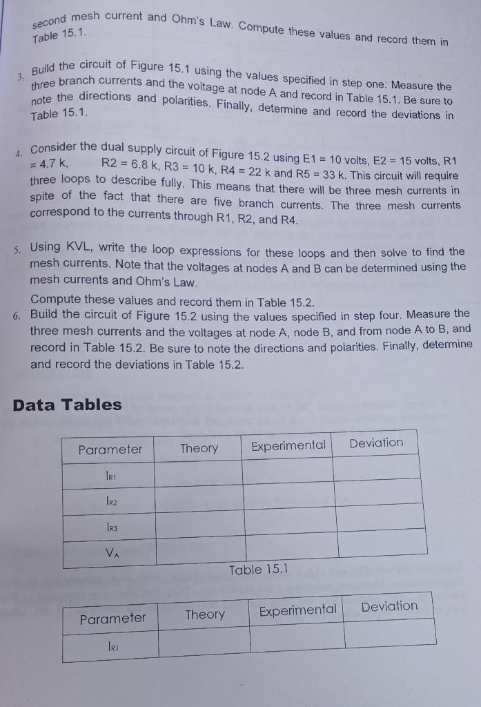 Solved Complete the tables and answer the questions on the | Chegg.com